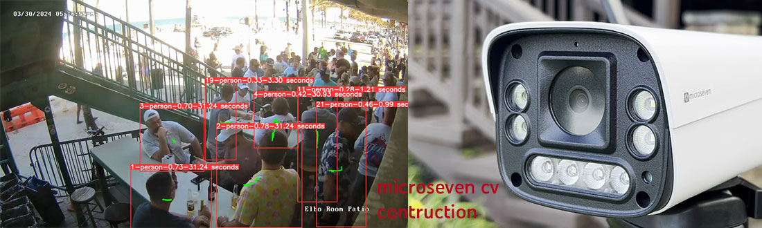 microseven wi-fi and wired poe security camera