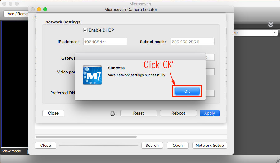 How To Set Up Dhcp And Static Ip Address On The Camera Microseven Tech Support